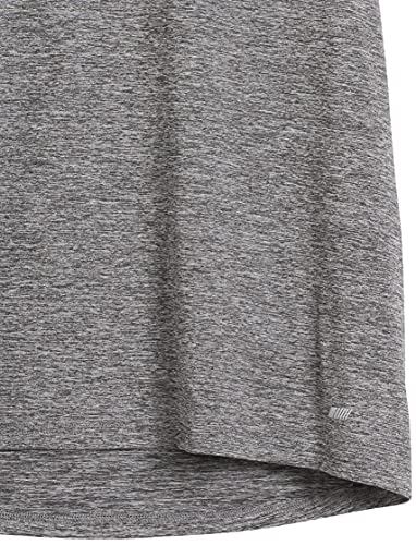Amazon Essentials Men's Tech Stretch Sleeveless Hoodie, Black Space Dye, Large