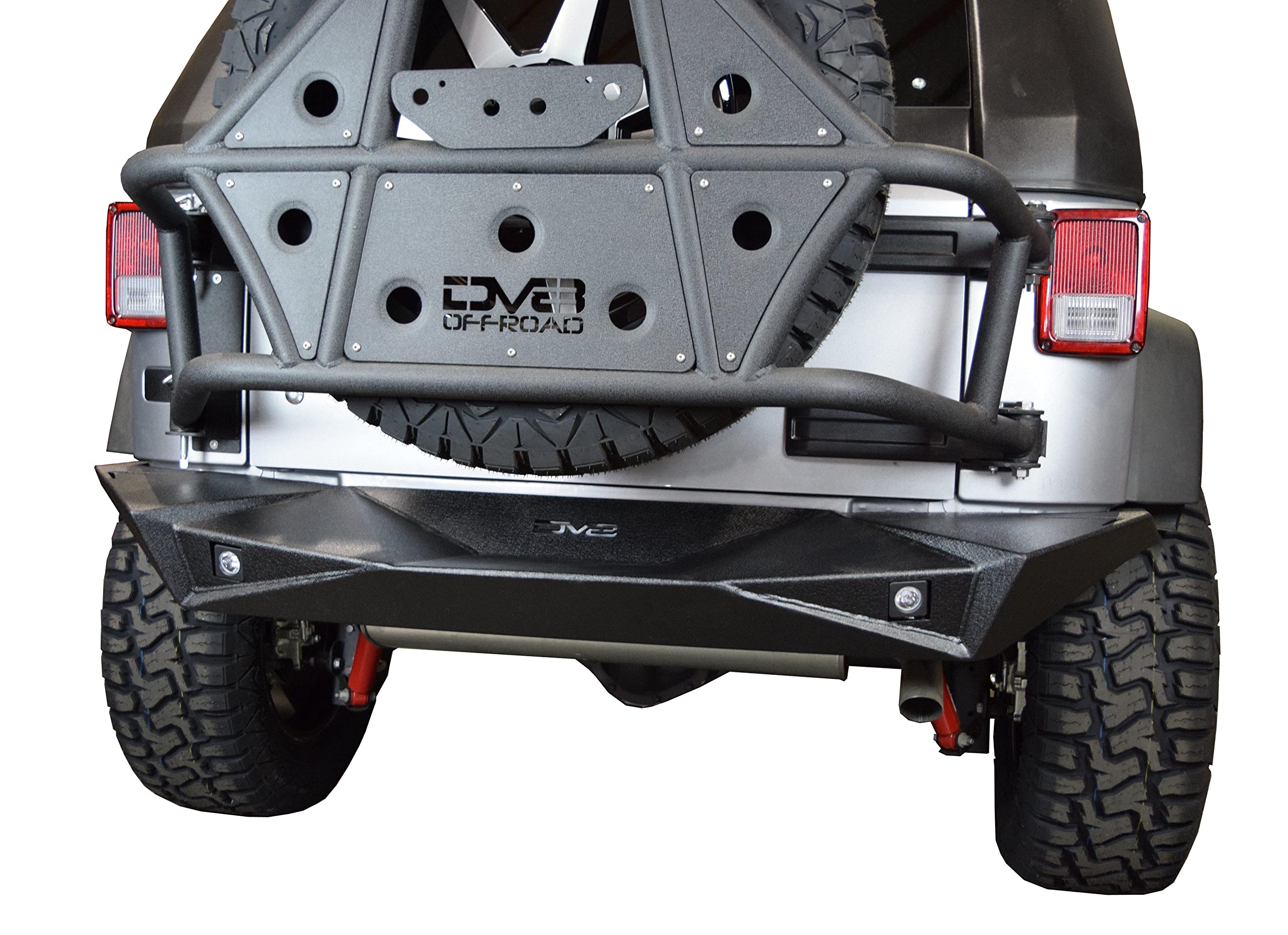 DV8 Offroad | Steel Series Rear Bumper | Designed for the Jeep Wrangler JK