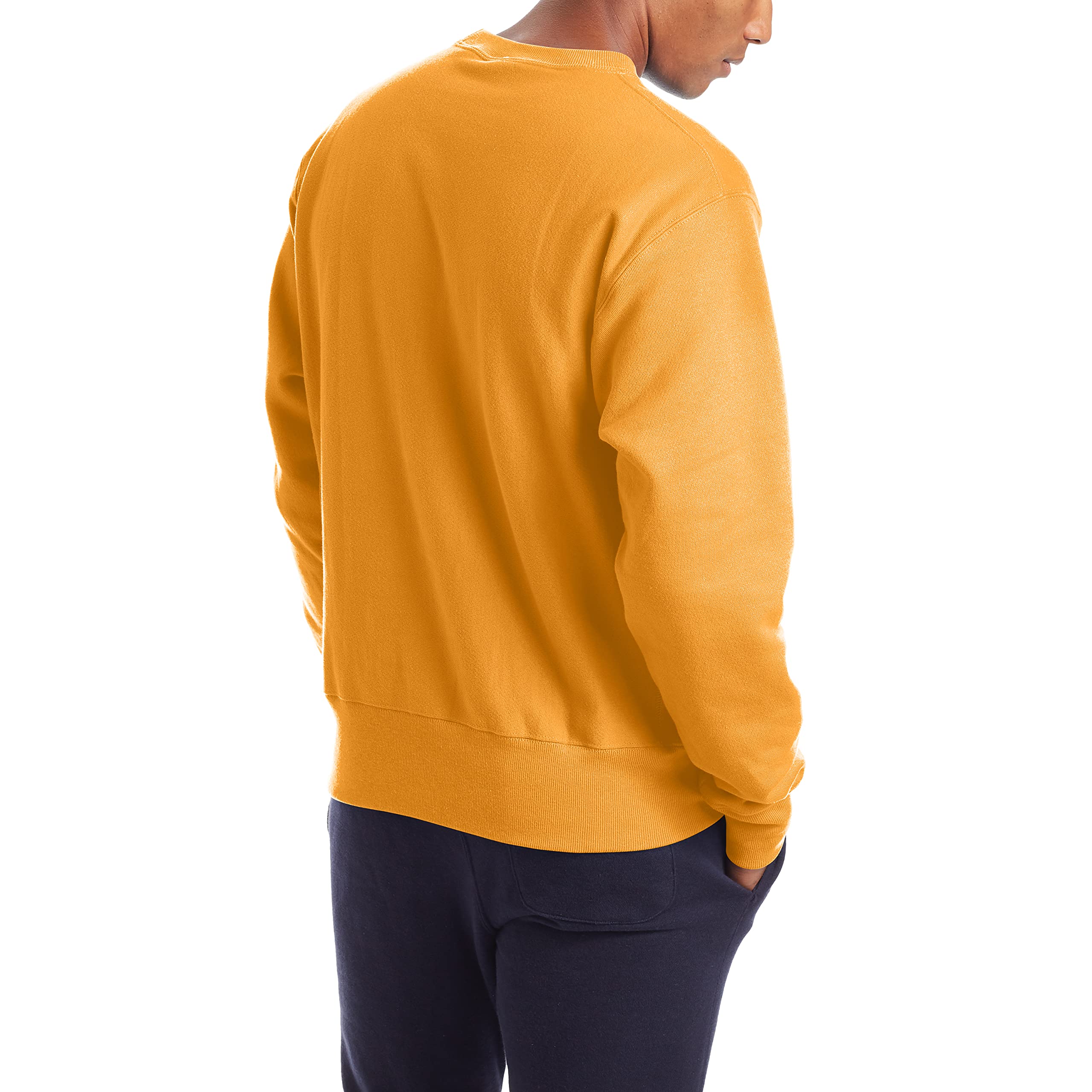 Champion Men's Reverse Weave Sweatshirt, C Gold, LARGE