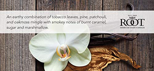 Root Candles Honeycomb Veriglass Scented Beeswax Blend Candle, Small, Tobacco Vanilla