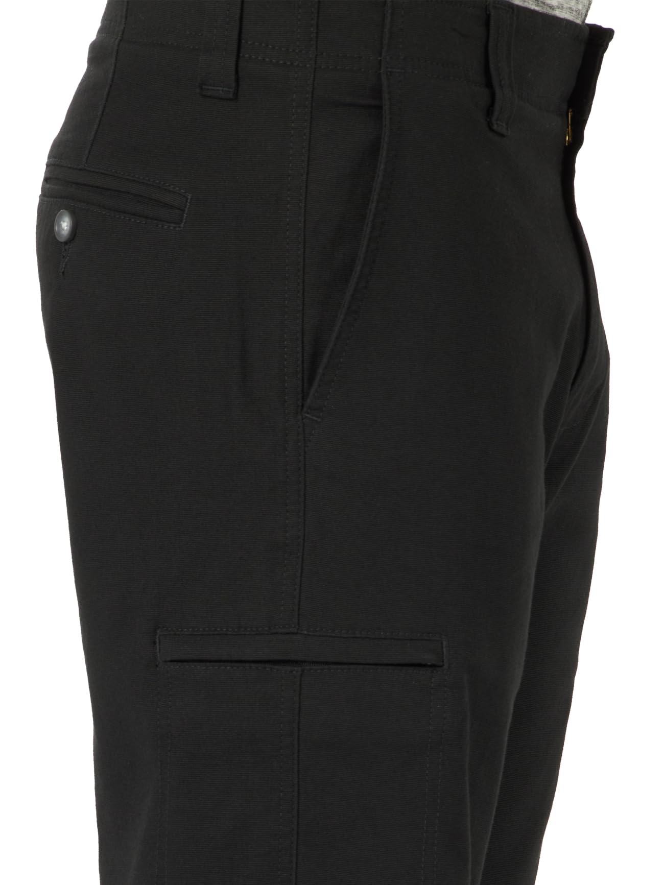 Lee Men's Extreme Motion Canvas Cargo Pant Black 40W x 30L