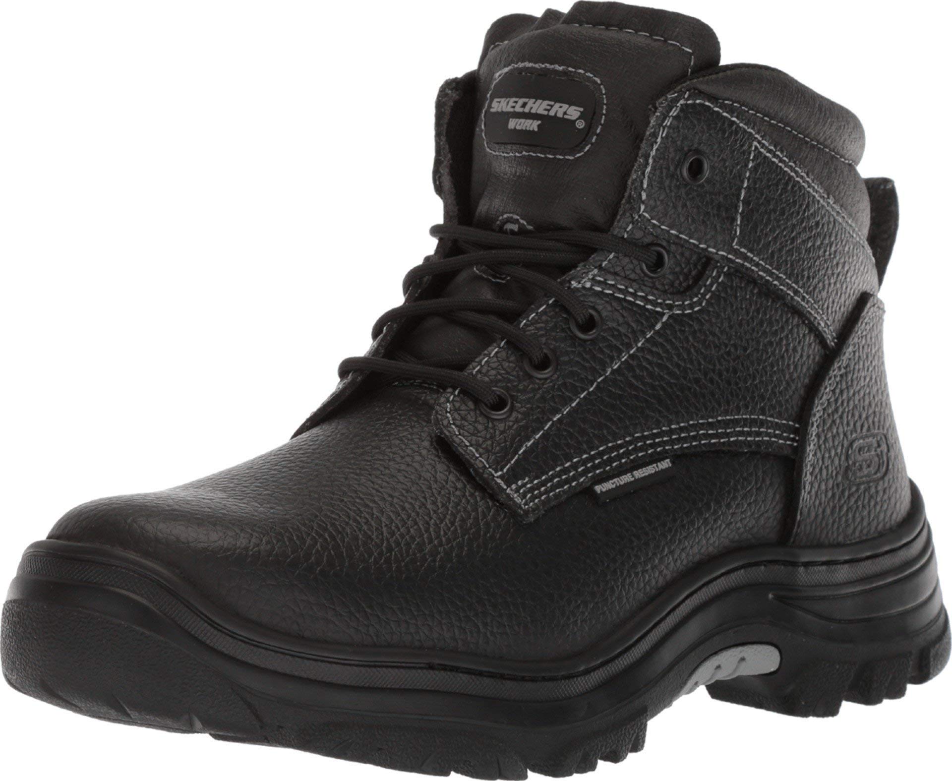 Skechers Men's Burgin-Tarlac Industrial Boot, Black, 14 Wide