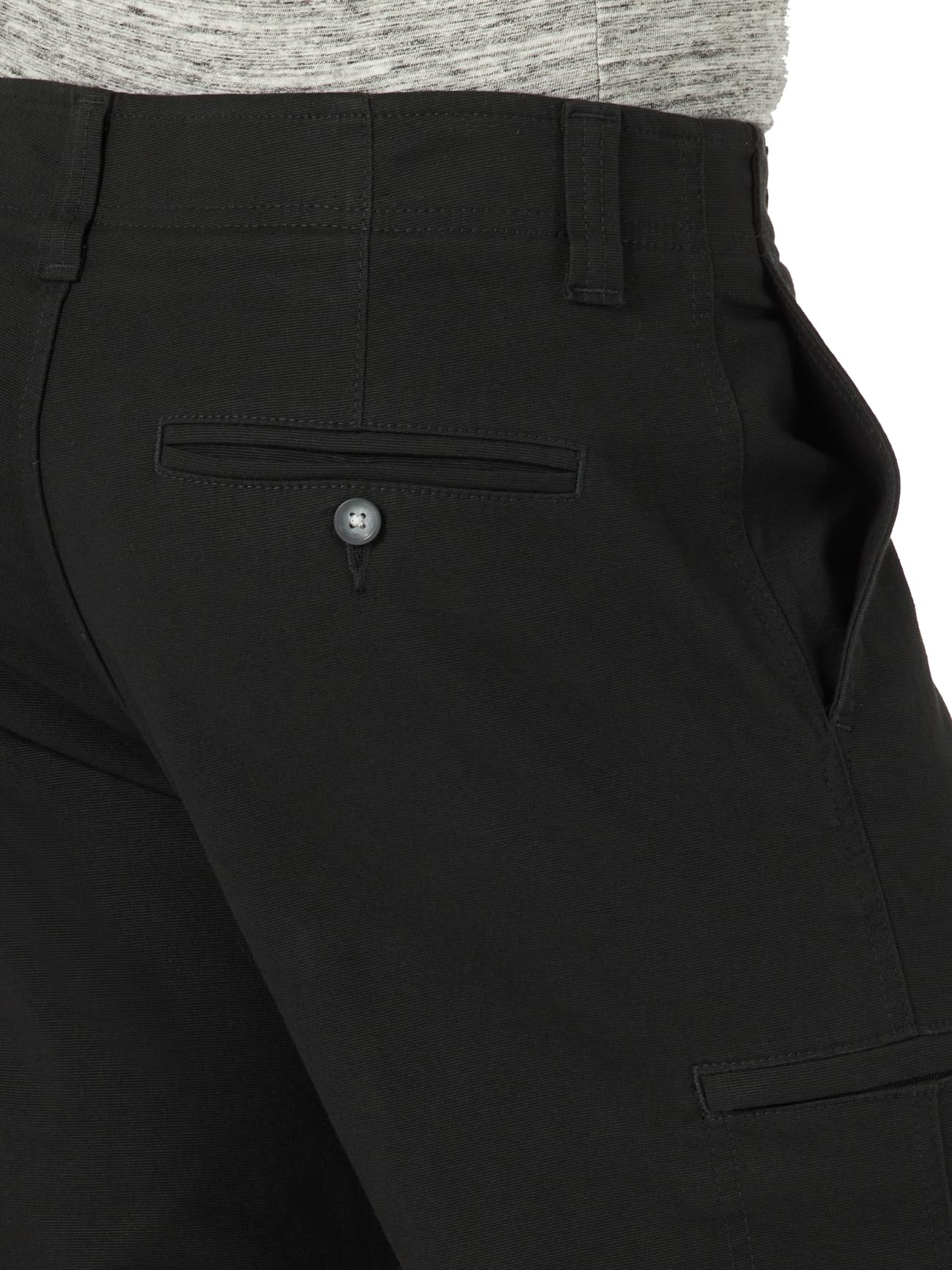 Lee Men's Extreme Motion Canvas Cargo Pant Black 40W x 30L