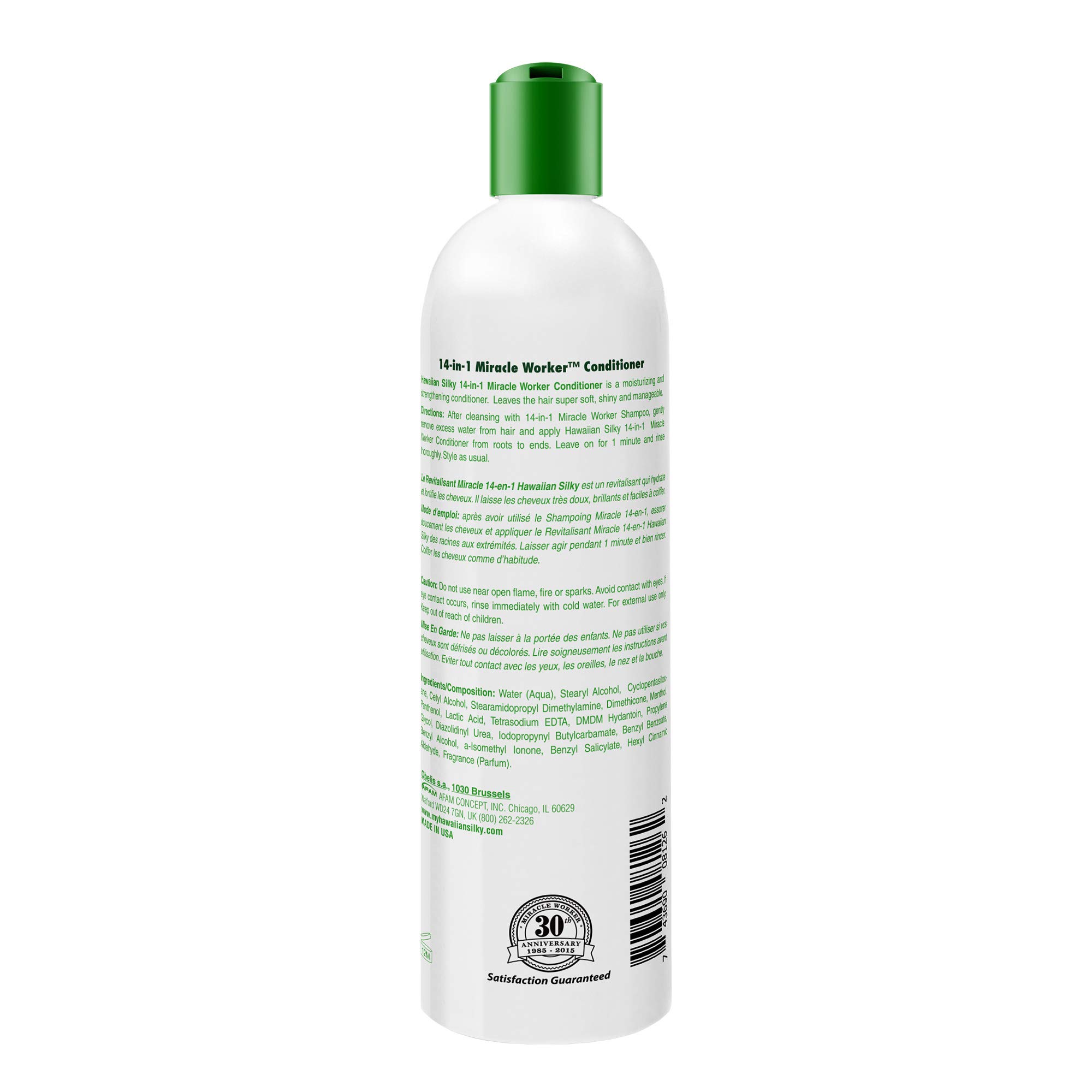 Hawaiian Tropic Tropic Silky 14 In 1 Miracle Worker Conditioner Moisture Detangles Hair 16oz, 16 Oz