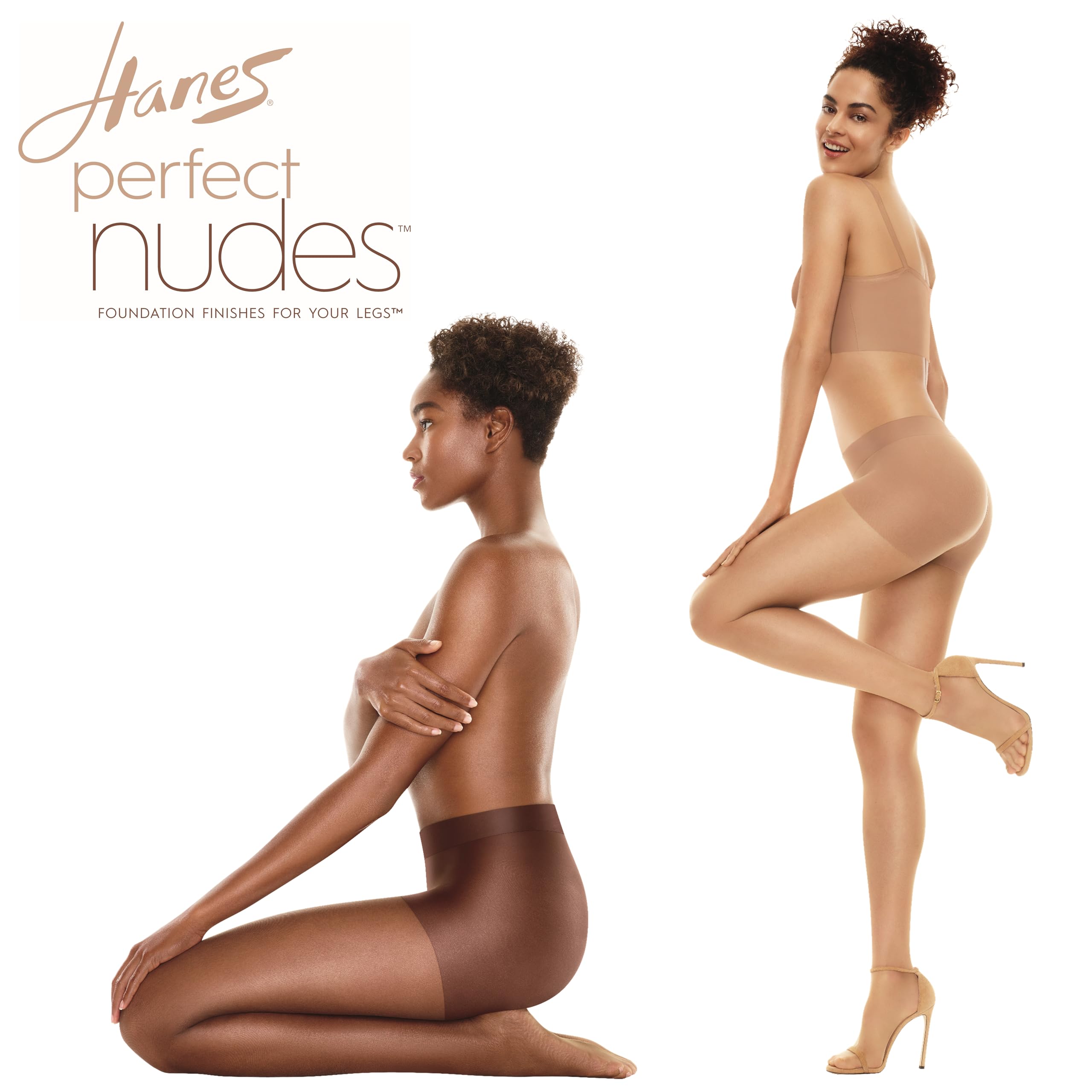 Hanes Women's Perfect Nudes Pantyhose for Flawless Finish, Control Top, Ultra, Sheer Toe, Beige, Size 3/4X (Pack of 1)