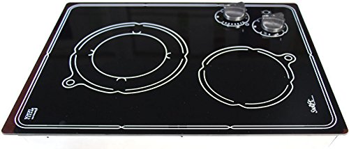 Swift Green 2 Burner Electric Cooktop 15" Ceramic Black CSA certified Made in Canada CER400C240
