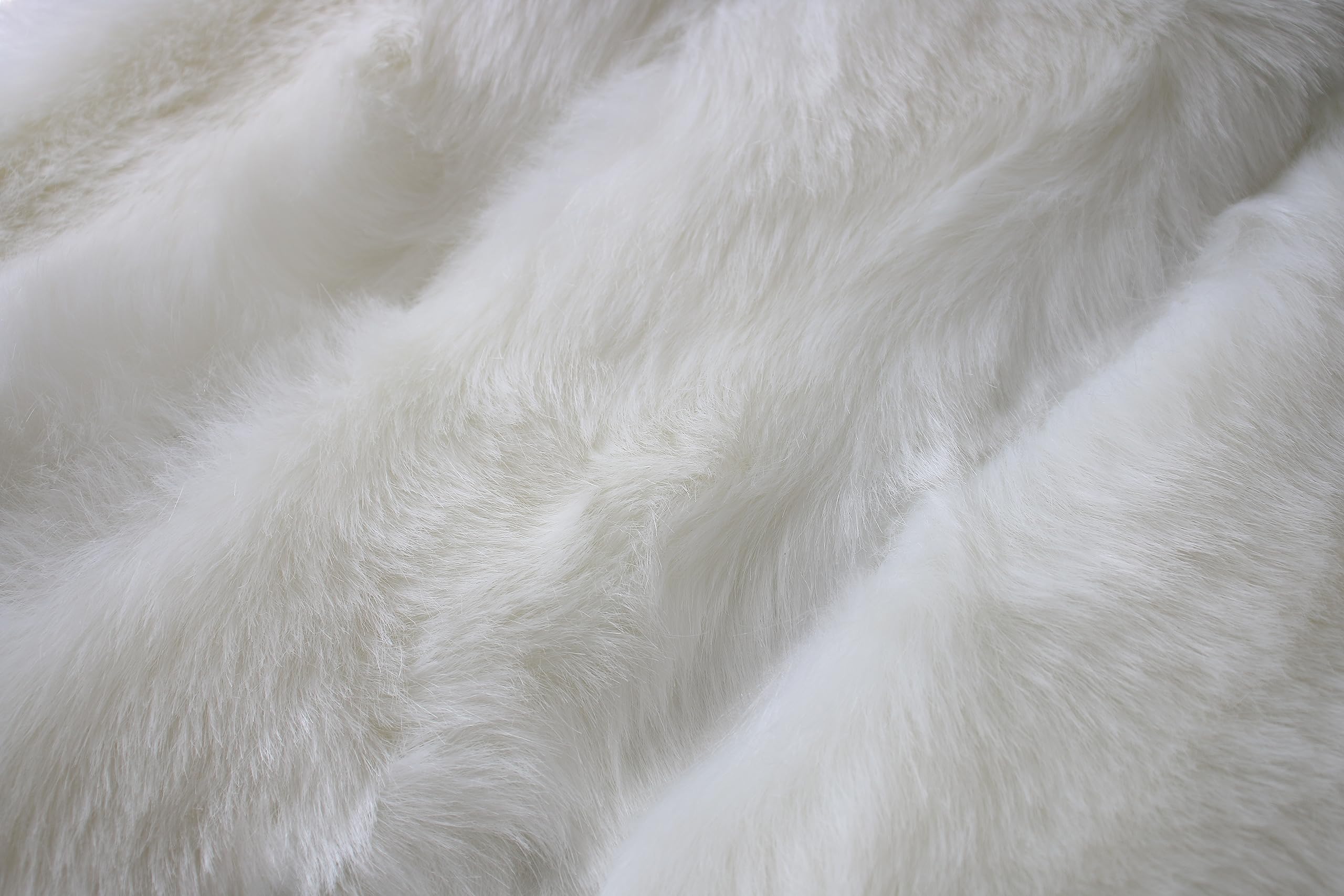UMREN Women's Luxury Party Faux Fox Fur Long Shawl Cloak Cape for Winter Pink A