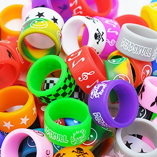 Silicone Bands - CENGLORY 10 Pieces Silicone Anti Skid Rings Rubber Bands -18mm Silicone Bands