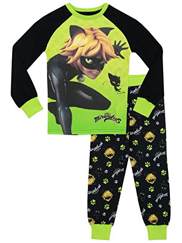 Miraculous Ladybug Boys' Cat Noir Pajamas Size 12 Multicolored