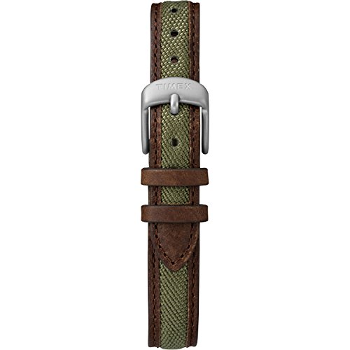 Timex Women's TW4B12000 Expedition Field Mini Brown/Green Nylon/Leather Strap Watch