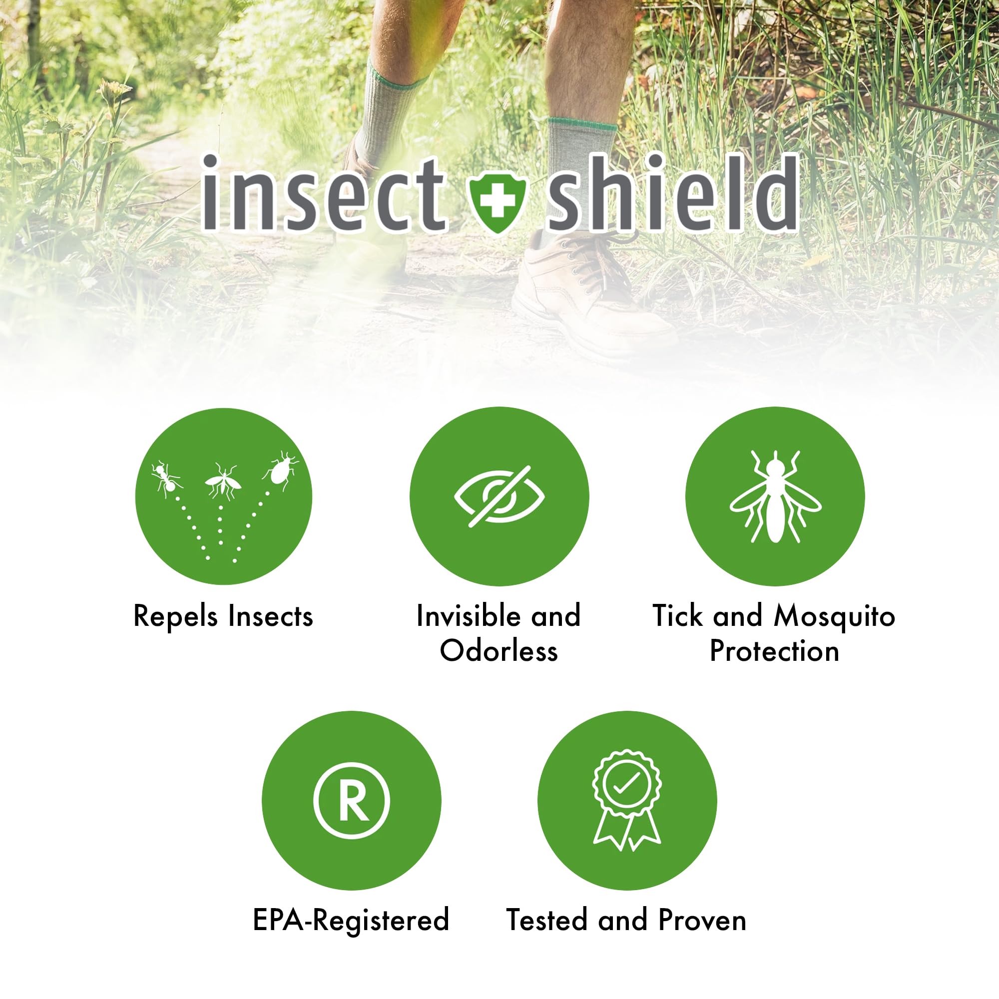 Insect Shield Premium Permethrin Spray - Tick, Flea, Fly, Mosquito, Chigger, Spider & Bed Bug Repellent for Clothing, Gear, Furniture, & Tents, Last up to 60 Days, Clear, 6 Oz Aerosol