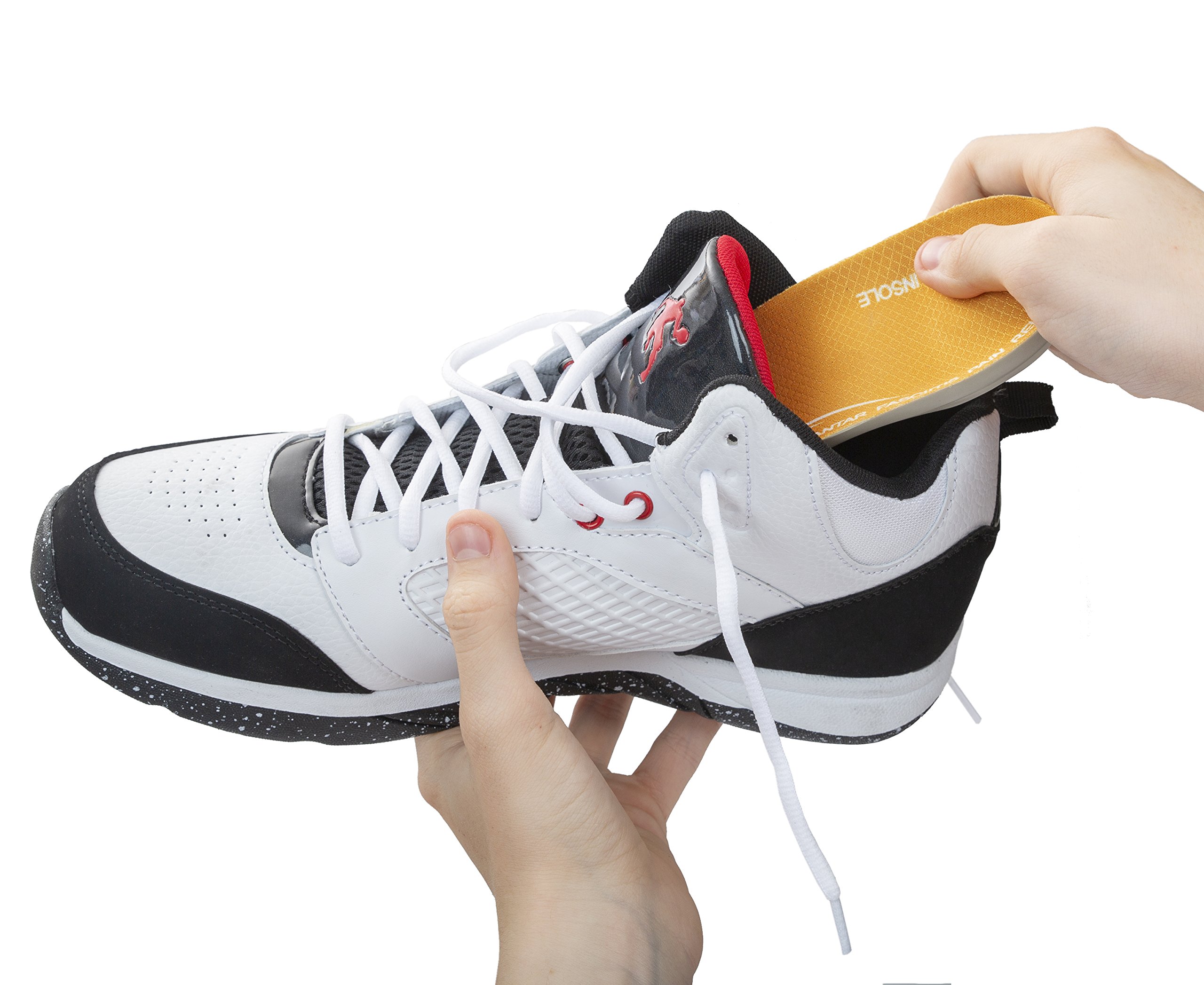 Plantar Fasciitis and Heel Spur Full Length Insole Inserts Arch Supports with Thick Gel