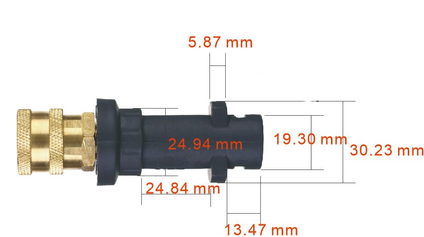M MINGLE Pressure Washer Gun Adapter, to 1/4'' Quick Connect Fitting, Only Compatible Karcher K2, K3, K4, K5, K6, K7