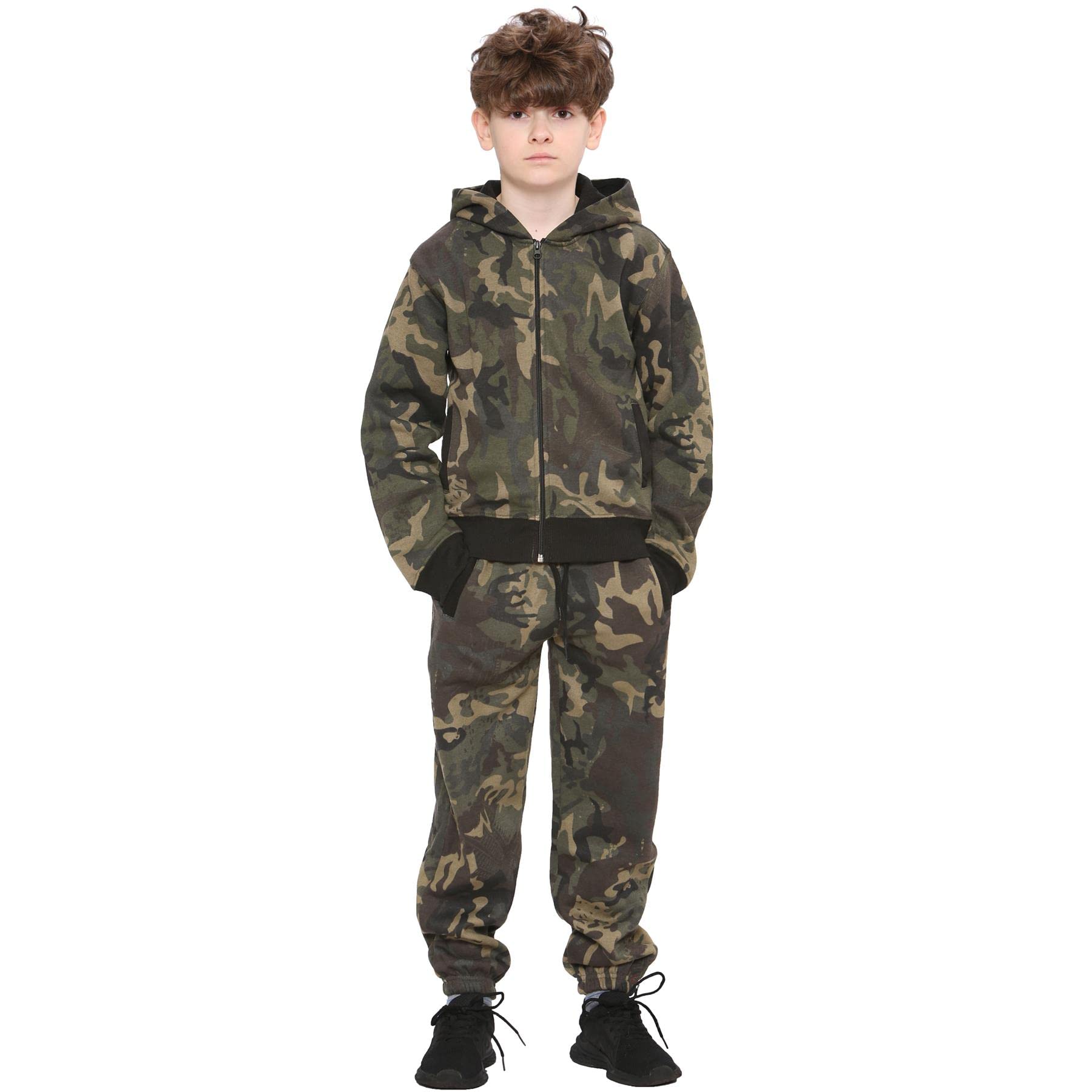 A2Z Kids Tracksuit Boys Girls Designer's Camouflage Jogging Suit Top Bottom 5-13 Yr