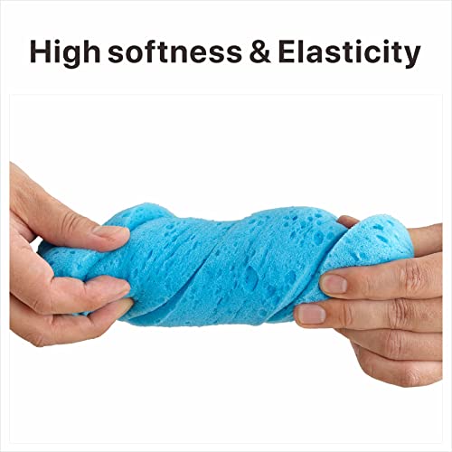 Car Wash Sponge, Large Sponge for Kitchen and Household General Cleaning, 2.75in Thick Giant Bone Sponge, Individually Packaged Compressed Sponges 6PCS