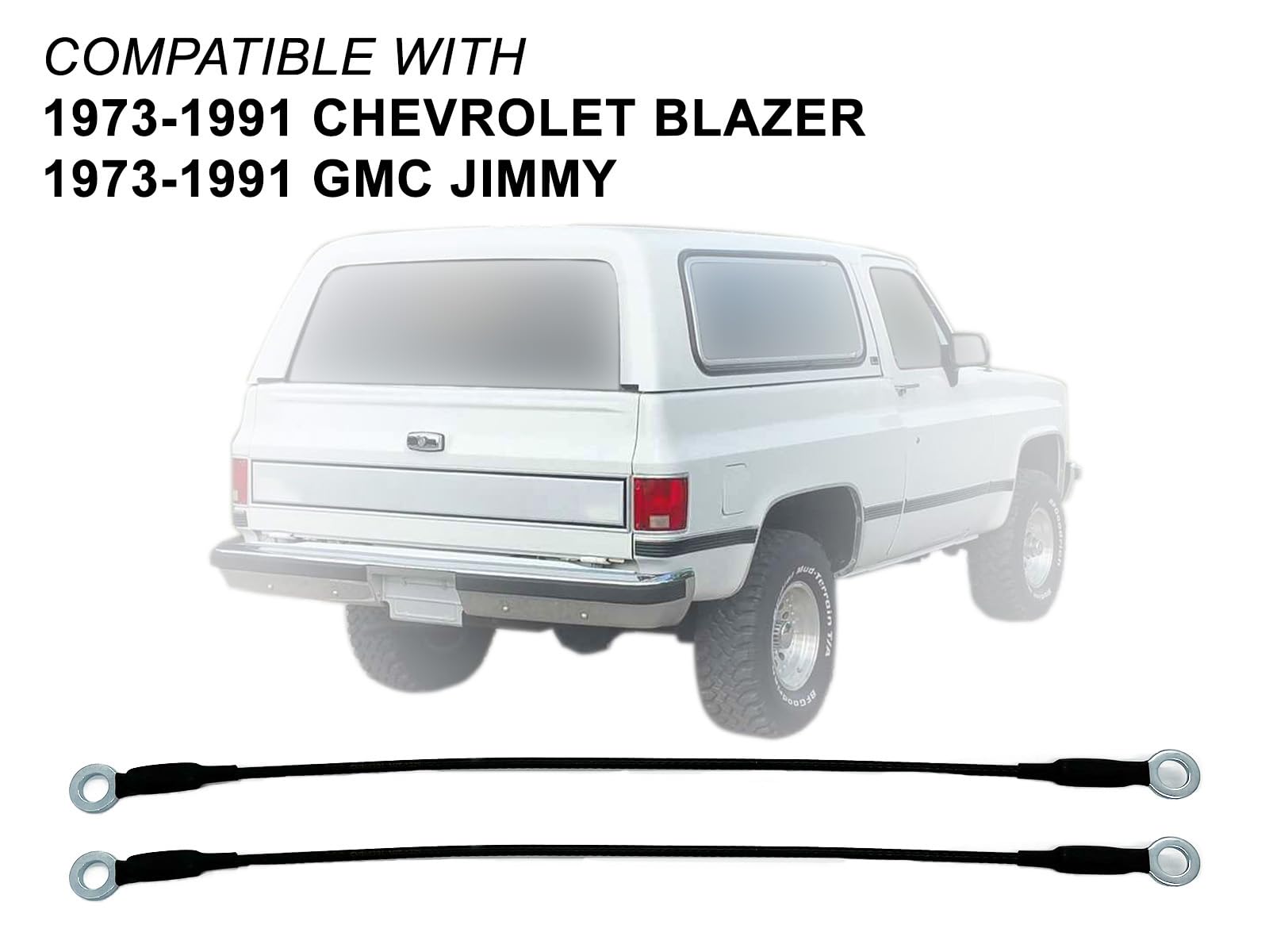 APA Replacement 22'' Tailgate Cable for 1973-1991 Blazer Jimmy Pair Passenger and Driver Side 6274850 GM1918100