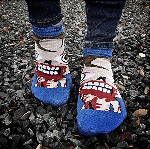 Everything Legwear The Walking Dead Lowcut Socks (8 Pair) - Daryl Dixon, Rick Grimes, King Ezekiel, Walker, Negan, Lucille - One Size Fits Most