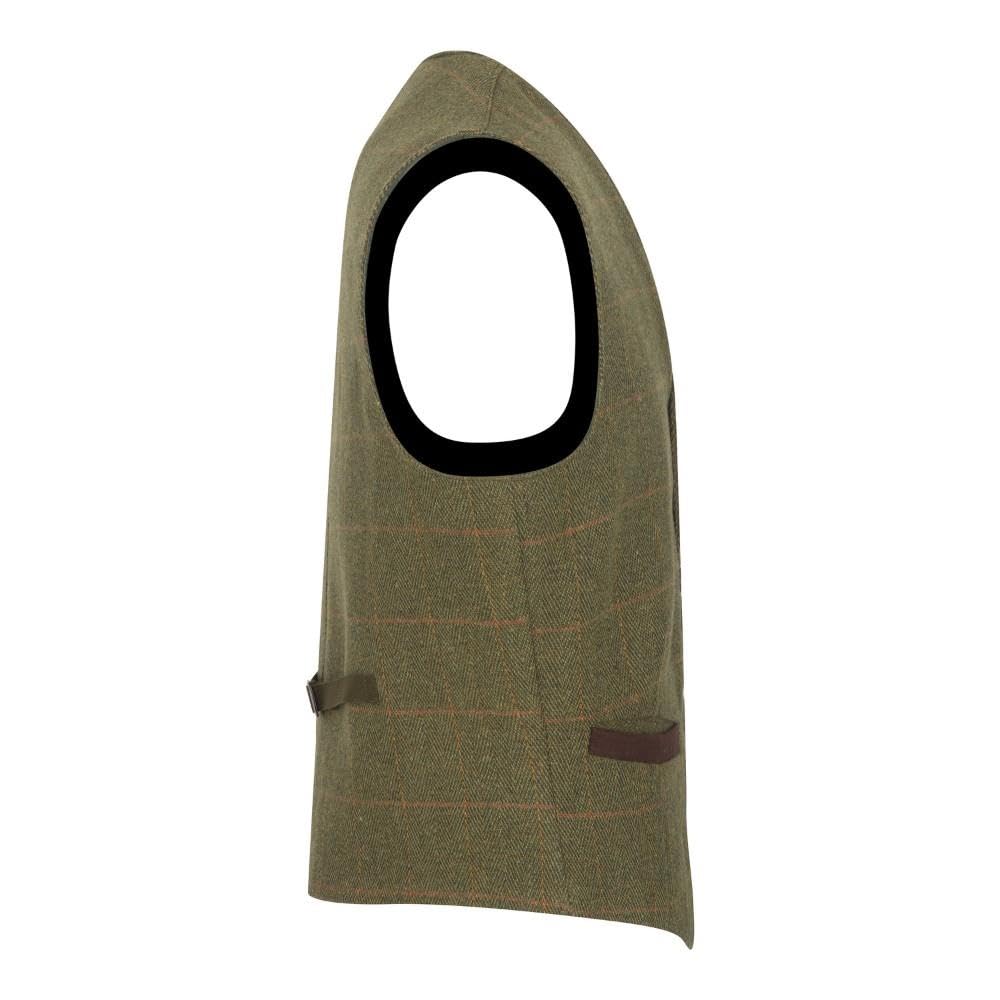 Walker and Hawkes - Men's Derby Tweed Alcott Waistcoat - Dark Sage - Large