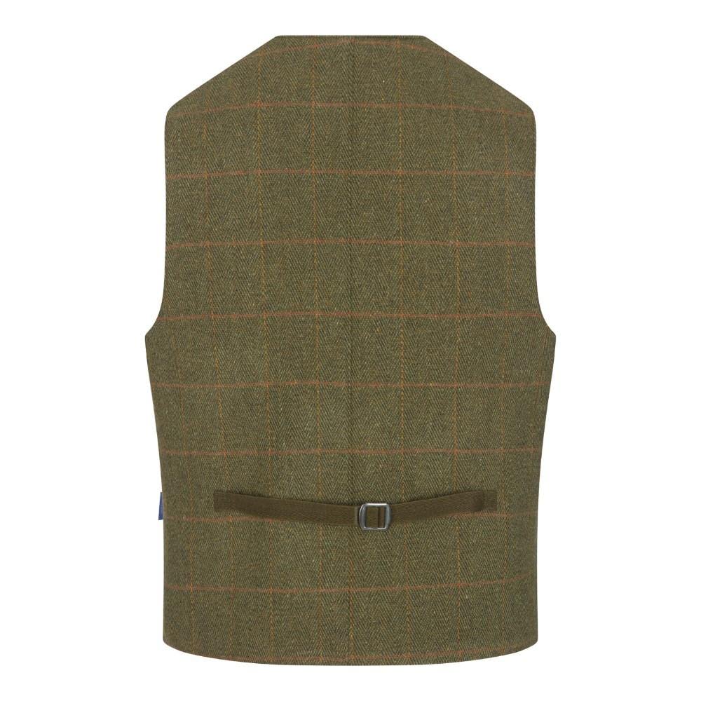 Walker and Hawkes - Men's Derby Tweed Alcott Waistcoat - Dark Sage - Large