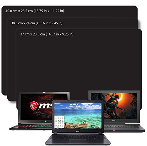 CLEAN SCREEN WIZARD WizDustCover 17” XXL Screen Protective Cloth Keyboard Cover and Cleaning Compatible with Laptops Computers 3 Pack in MultiSize