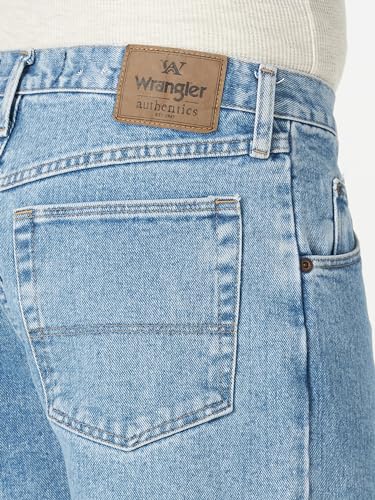 Wrangler Authentics Men's Classic 5-Pocket Relaxed Fit Cotton Jean, Stone Bleach, 30W x 30L