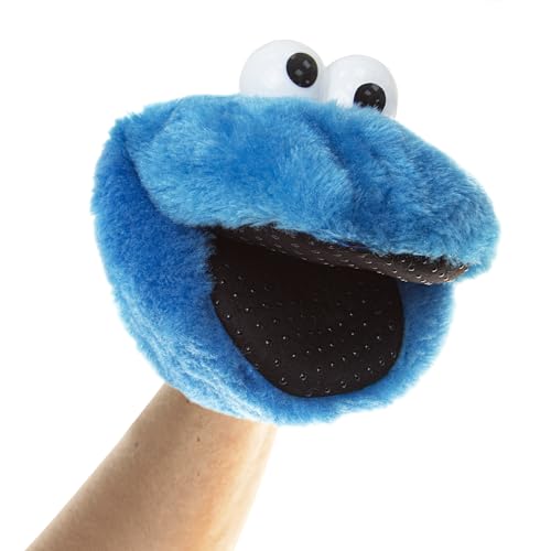 Sesame Street Elmo Cookie Monster Boys Girls Sock Top Slippers,Cookie Monster Blue (Toddler Size 3-4)