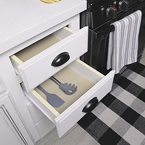 Con-Tact Brand, Almond Beaded Grip Adhesive Non-Slip Shelf and Drawer Liner, 18-Inches by 5-Feet, x 5'