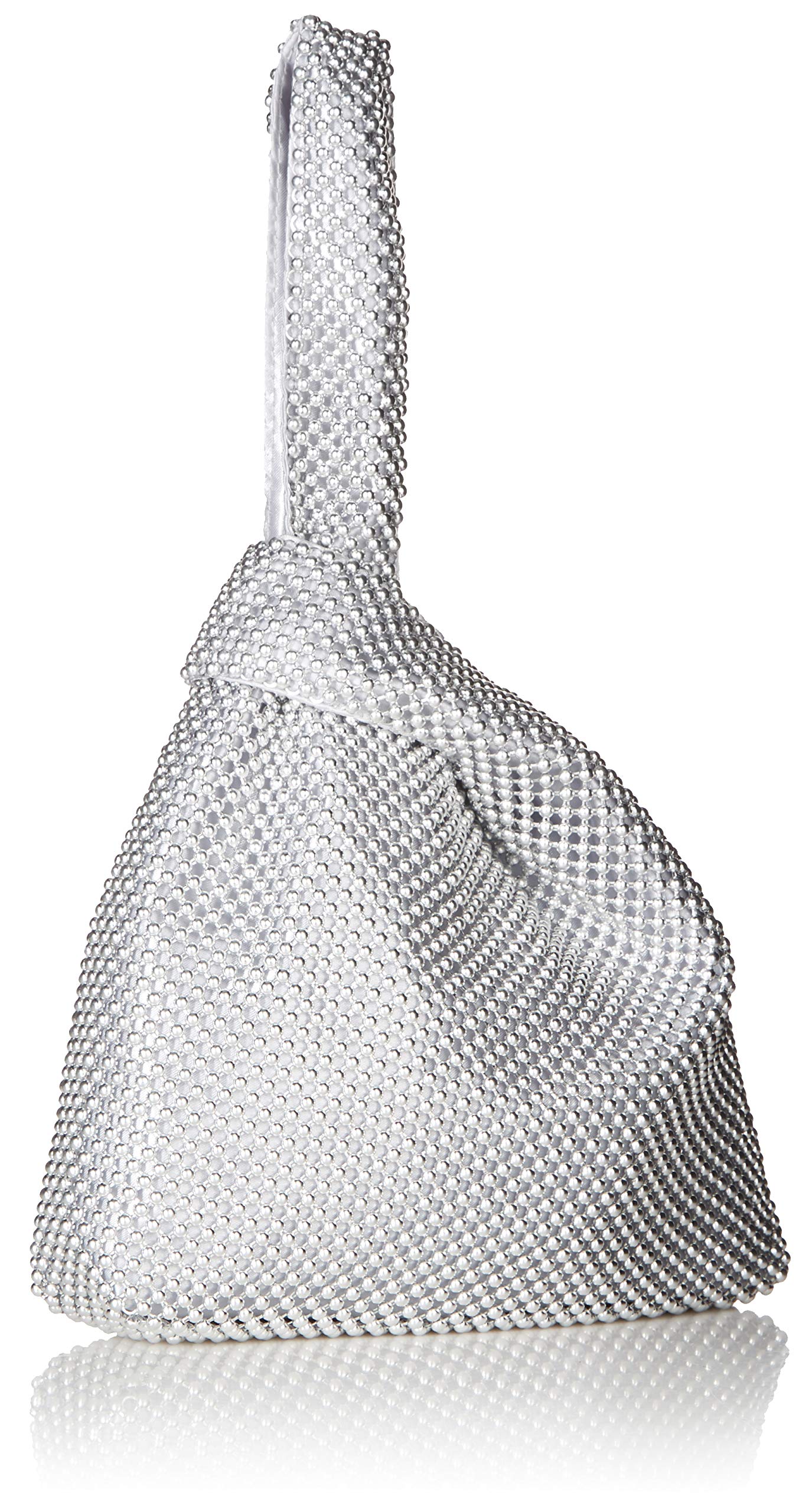 Jessica McClintock Logan Mesh Evening Pouch, Silver