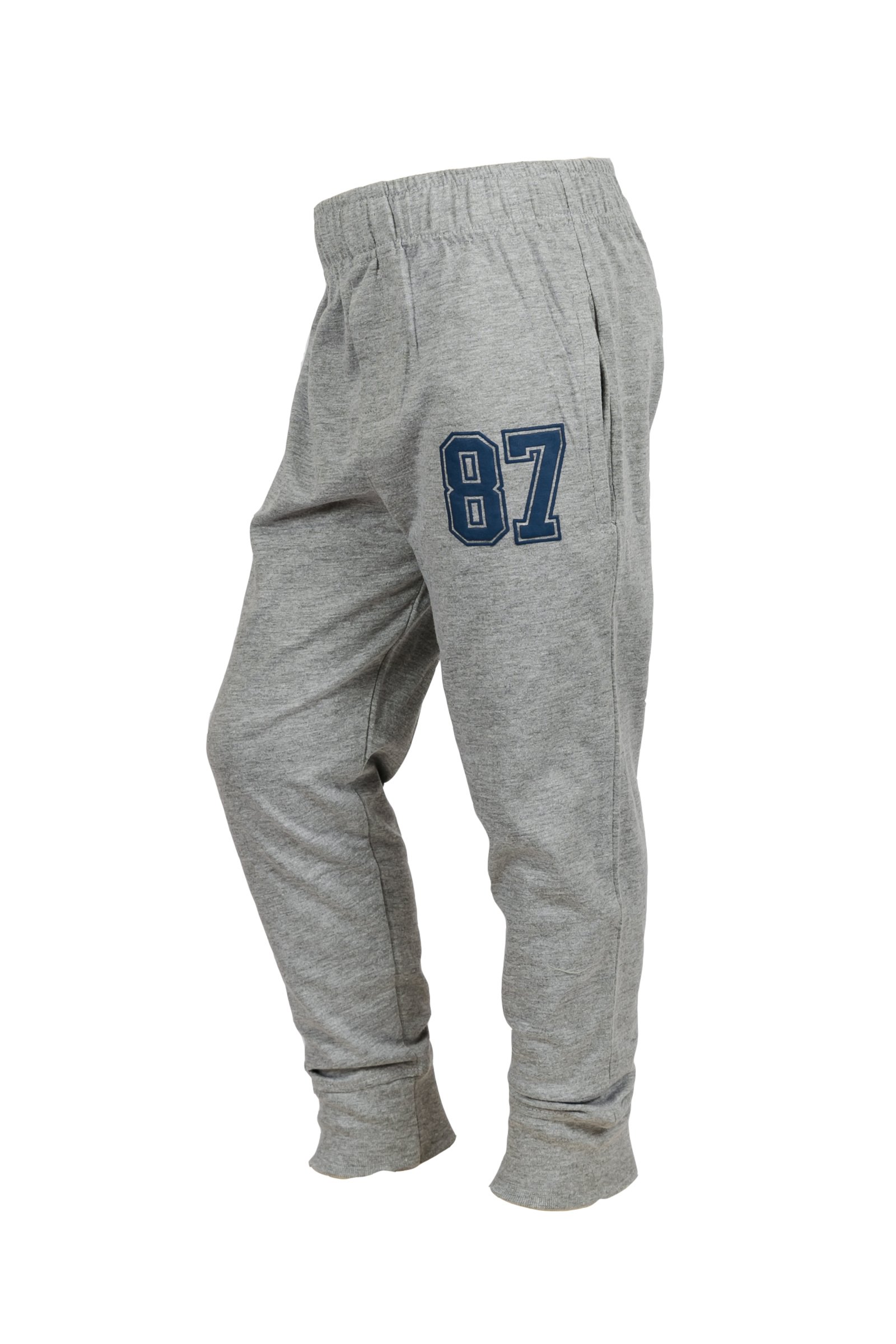 chopper club Boys Track Pants Cotton Joggers Pack of 2 Fleece Slim Fit Sweatpants 7-8 Years US8