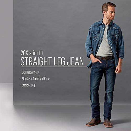 Wrangler Men's 20X Slim Fit Straight Leg Jean, Denver, 31X32