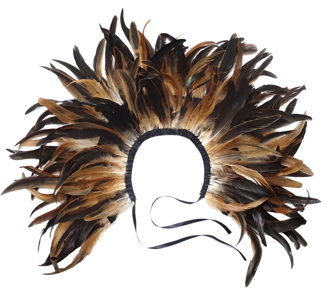 L'VOW Gothic Black Feather Shrug Cape Shawl Halloween Costume for Men (Style -03)