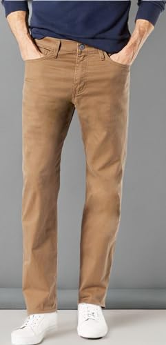 Dockers Men's Slim Fit Jean Cut All Seasons Tech Pants, Leather, 34W x 29L