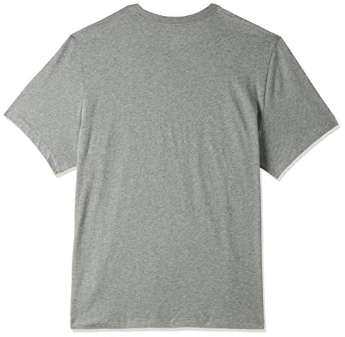 Nike Men's Standard NSW Club Tee, Dark Grey Heather/Black, Large