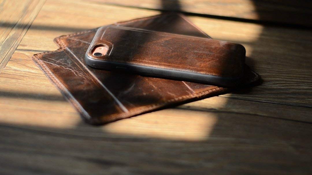 Rfid Distressed Handmade Genuine Leather Case For Iphone 14 Pro Max 11 12 13 Leather Wallet Detached Style With Magnetic Phone Case Coffee