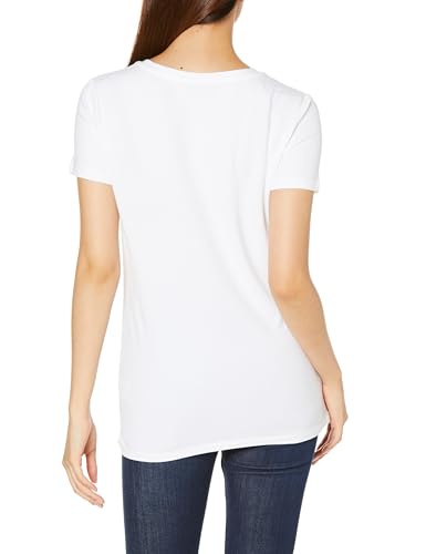 Amazon Essentials Women's Classic-Fit Short-Sleeve Crewneck T-Shirt, Pack of 2, White, Small