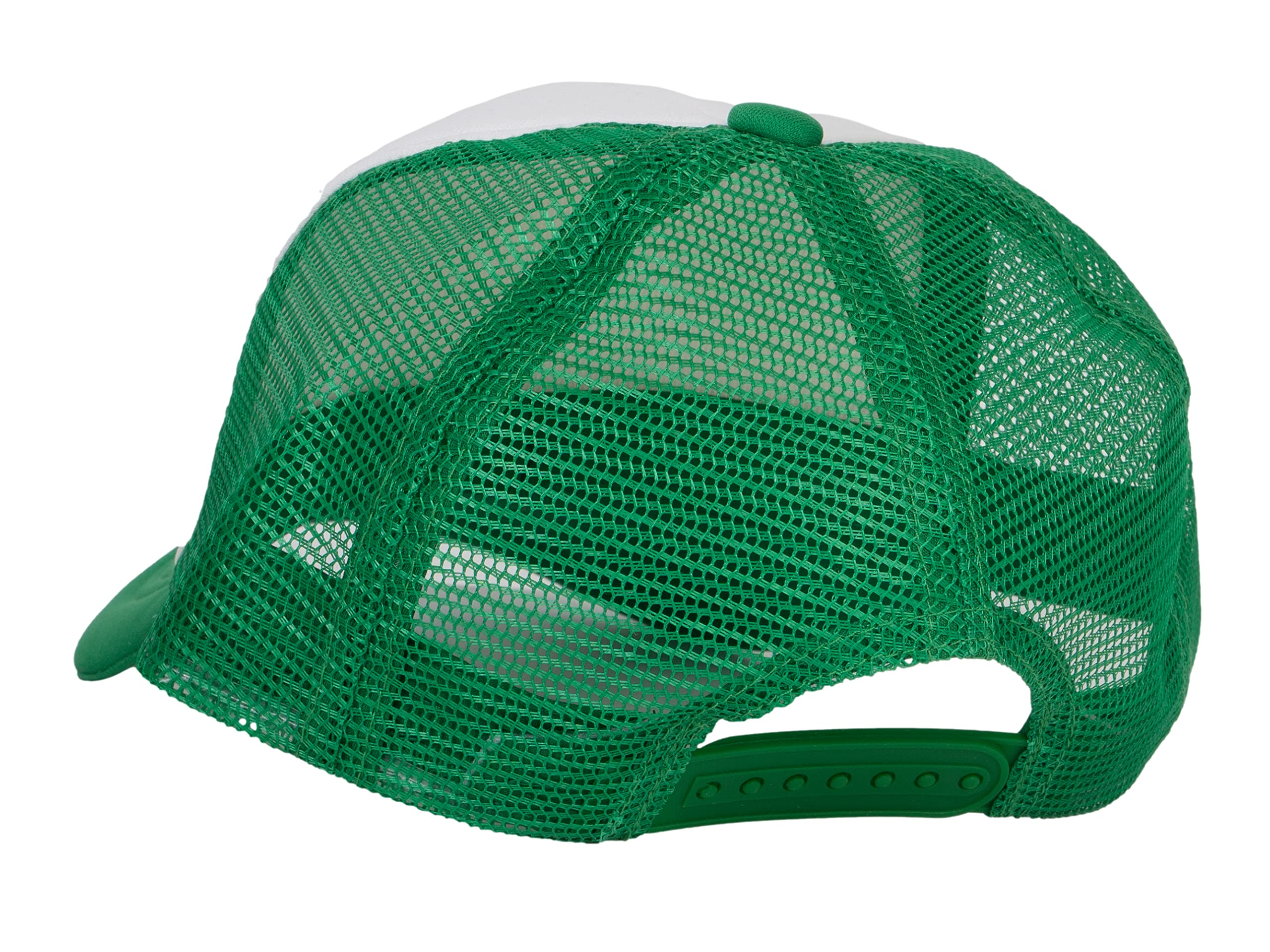 TOP HEADWEAR Youth Girls Boys Trucker Cap - Snapback Kids Baseball Hat White/Kelly Green