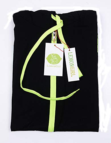 LemonGirl Men's Bodybuilding Sleeveless Hoodie Gym Tank Top BlackRed
