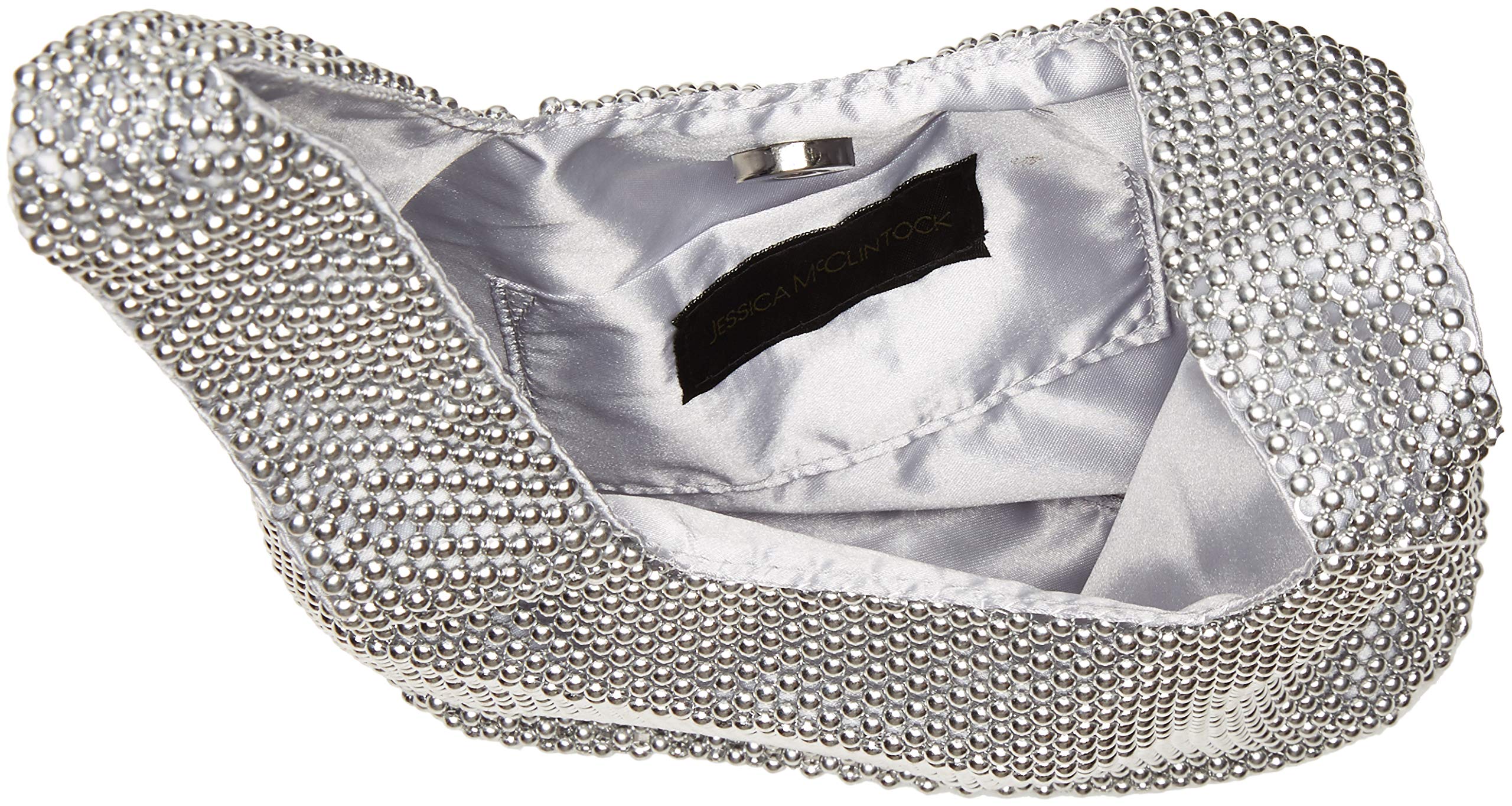 Jessica McClintock Logan Mesh Evening Pouch, Silver