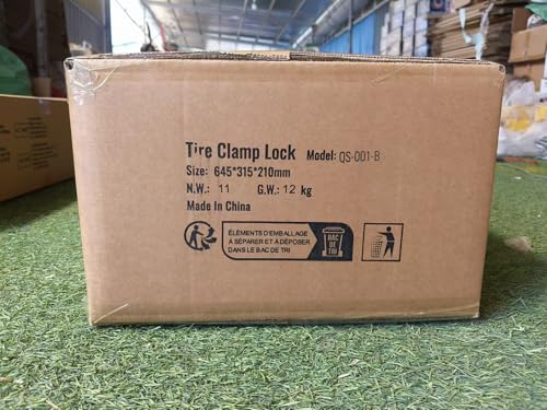 Mophorn 2pcs Heavy-Duty Trailer Wheel Clamp Locks - Adjustable Anti-Theft Tire Locks for Trailers, Cars, Trucks, SUVs