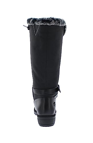 totes Women's Esther Snow Boot, Black, 10