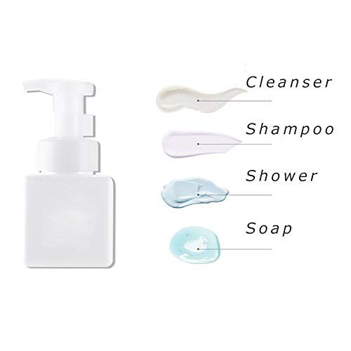 UVIVIU 450ml(15oz) Plastic Foaming Soap Dispensers, Refillable Foam Hand Soap Dispenser Pump Bottle for Liquid Soap Shampoo Bathroom Kitchen Sink (Brown 2 Pcs)