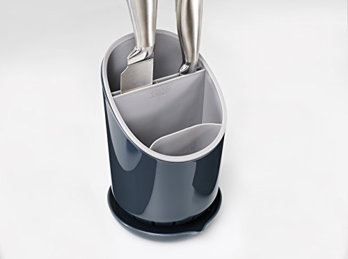 Joseph Joseph Dock Cutlery Drainer and Organizer, Dark Grey/Grey