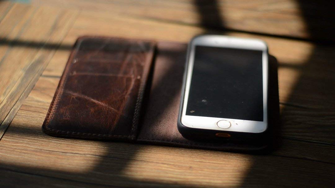 Rfid Distressed Handmade Genuine Leather Case For Iphone 14 Pro Max 11 12 13 Leather Wallet Detached Style With Magnetic Phone Case Coffee