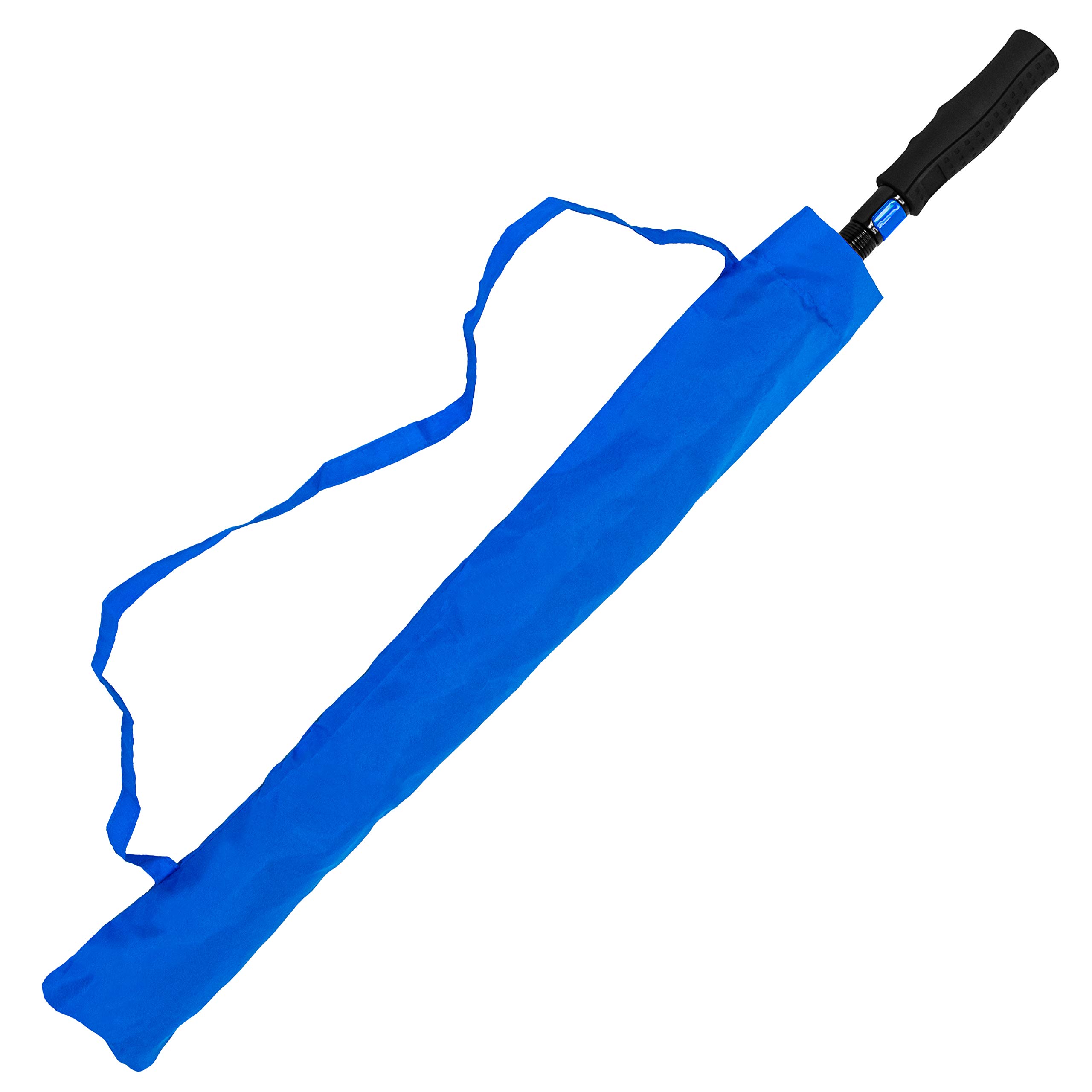 The Inversa Large 48" Reverse Self Standing Windproof Inverted Reversible, Double Layer Canopy Lightweight Travel Umbrella For Women and Men, Portable Umbrella Reverse Close - Royal Blue