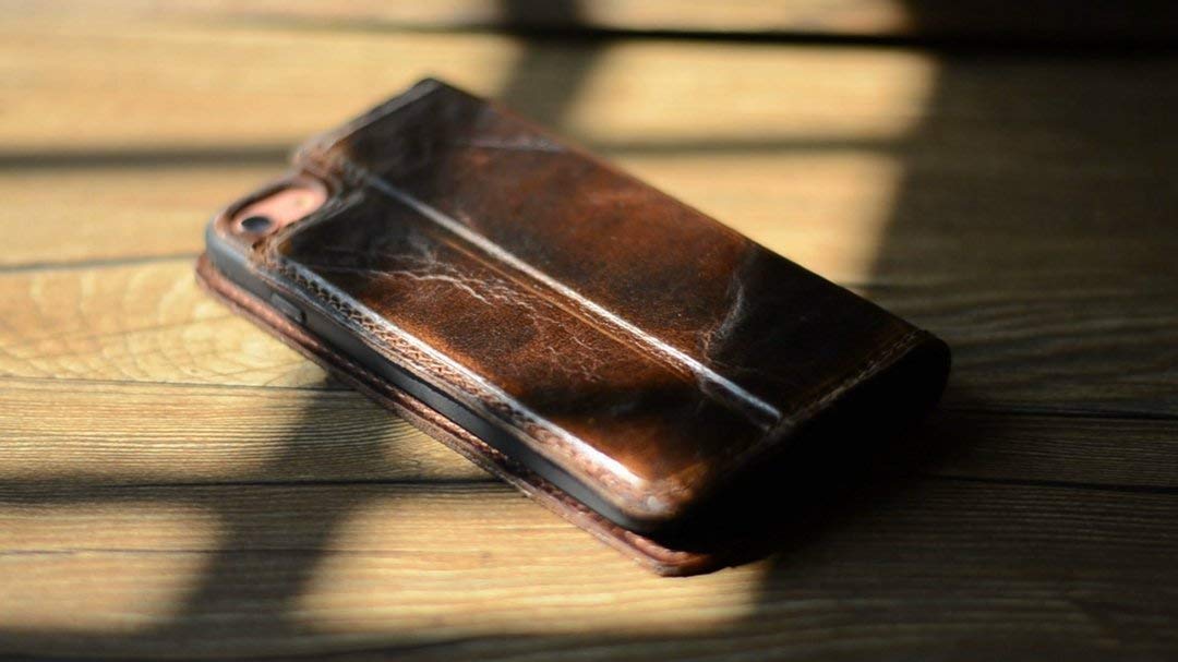 Rfid Distressed Handmade Genuine Leather Case For Iphone 14 Pro Max 11 12 13 Leather Wallet Detached Style With Magnetic Phone Case Coffee