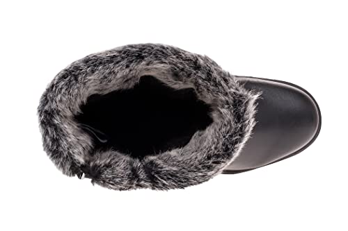 totes Women's Esther Snow Boot, Black, 10