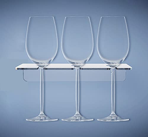Wine Glass Holder Under Cabinet Goblet Wine Glass Holder Kitchen Cabinet Storage Rack Cup Hook Tableware Storage Rack Suitable for bar Kitchen (1 Set)