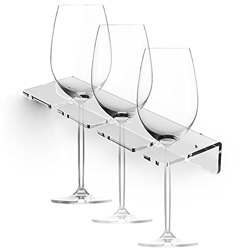Wine Glass Holder Under Cabinet Goblet Wine Glass Holder Kitchen Cabinet Storage Rack Cup Hook Tableware Storage Rack Suitable for bar Kitchen (1 Set)