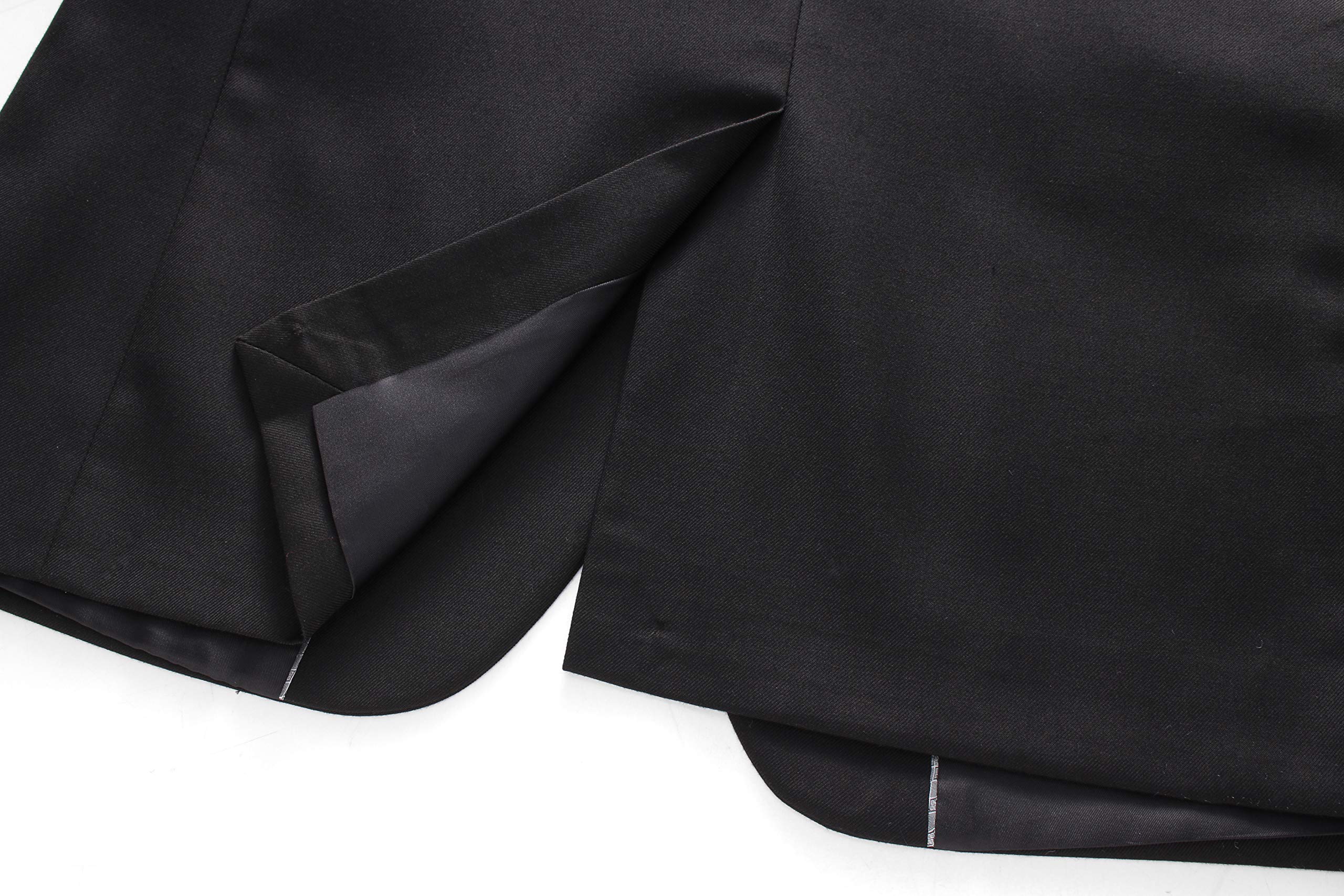 MOGU Men's Slim Fit Sport Coat Blazer Casual Formal Suit Jacket for Party Business Wedding Prom and Homecoming Size 42 Black