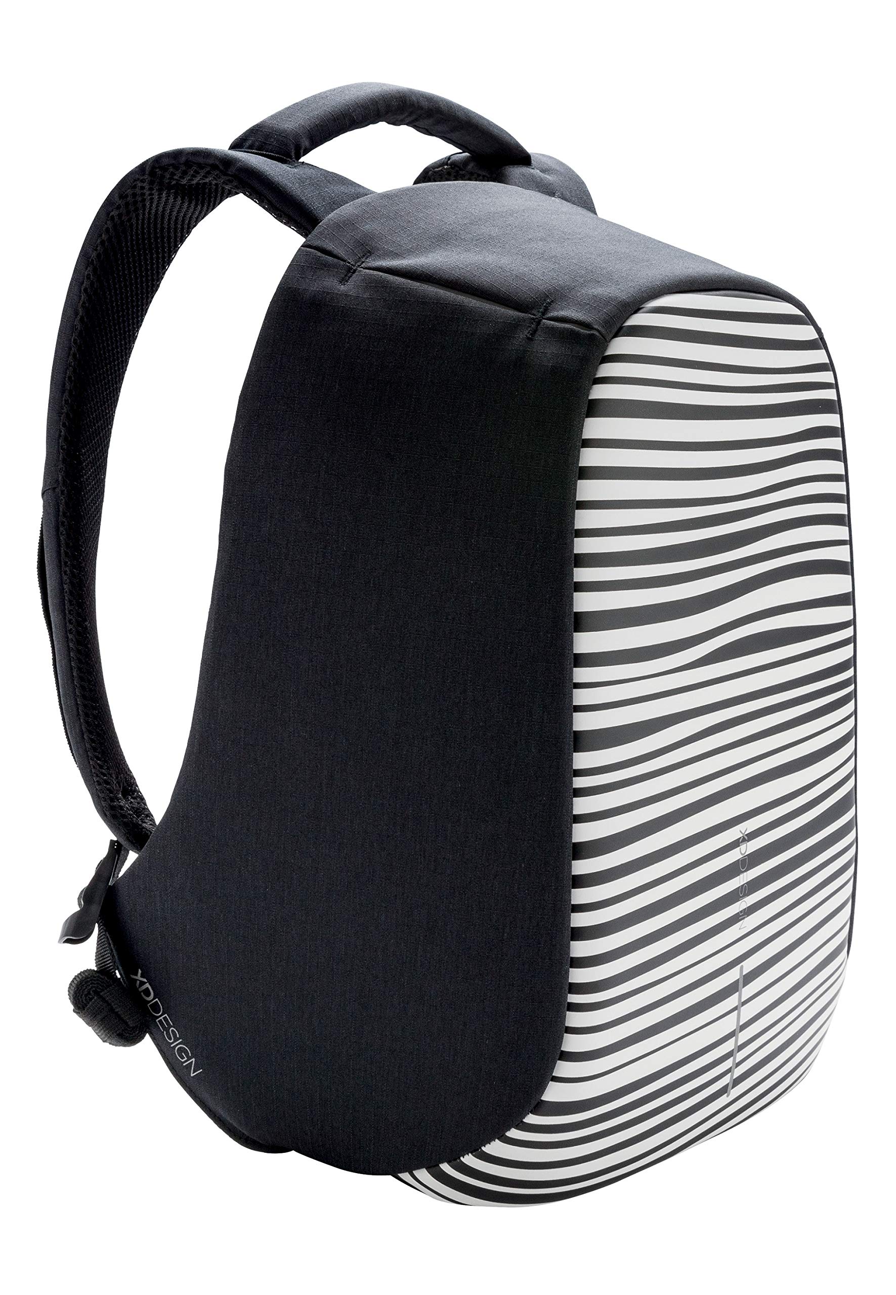 XDDesign Bobby Compact Print Anti-Theft Laptop USB Backpack Zebra (Unisex Bag)